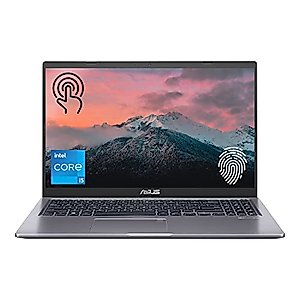 ASUS VivoBook 15 Laptop, 15.6” Full HD Touchscreen, Intel Core i5-1135G7 Processor, 12GB RAM, 512GB SSD, Webcam, Backlit Keyboard, Fingerprint Reader, HDMI, Wi-Fi, Windows 11 Home, Slate Gray