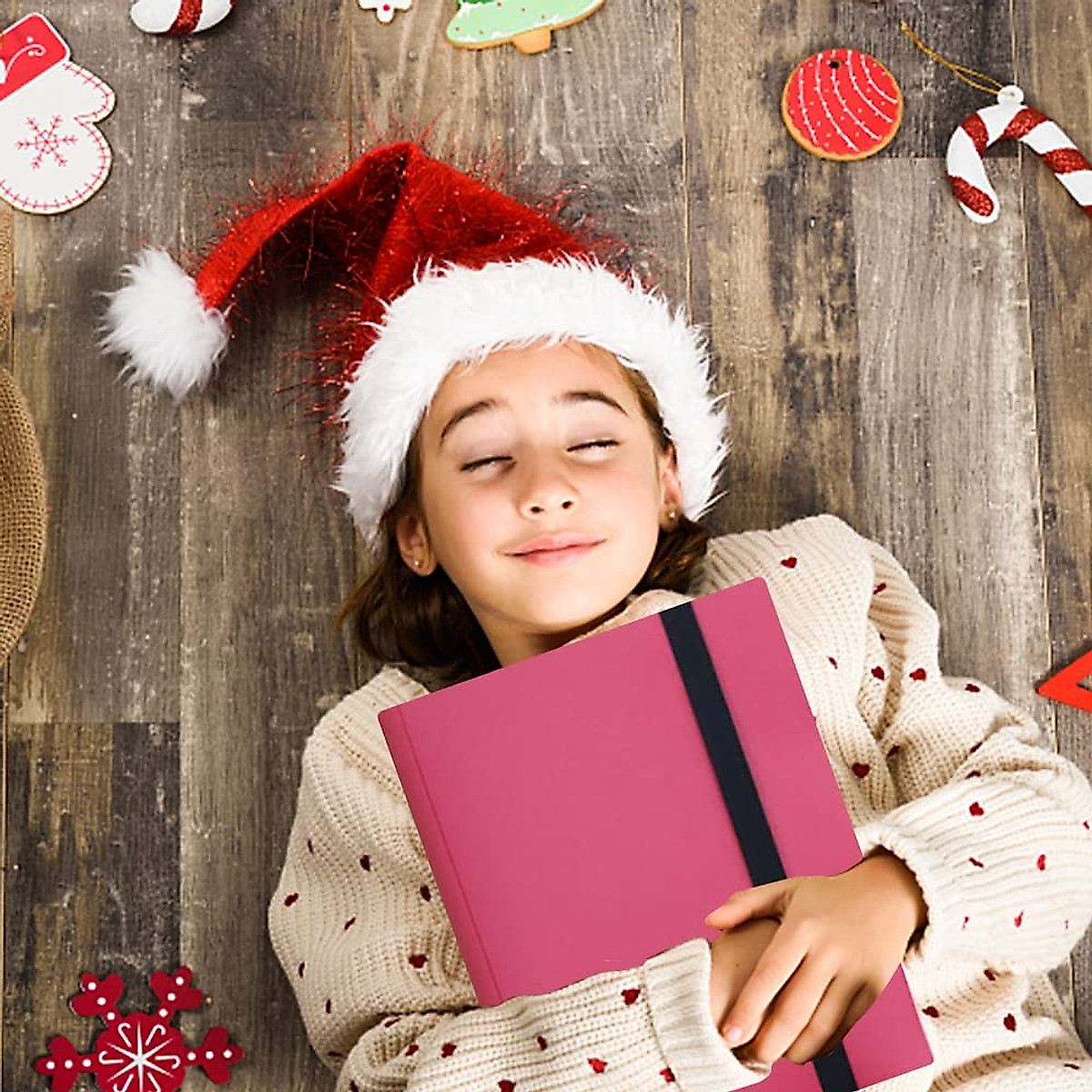 Trading Cards Album Binder, JARAGAR 2 Pack 9 Pockets PU Leather Card Binder Holder 20 Sheets Band Closure Card Storage Case Holds up to 360 Cards Fit for Baseball Football Cards Game Cards