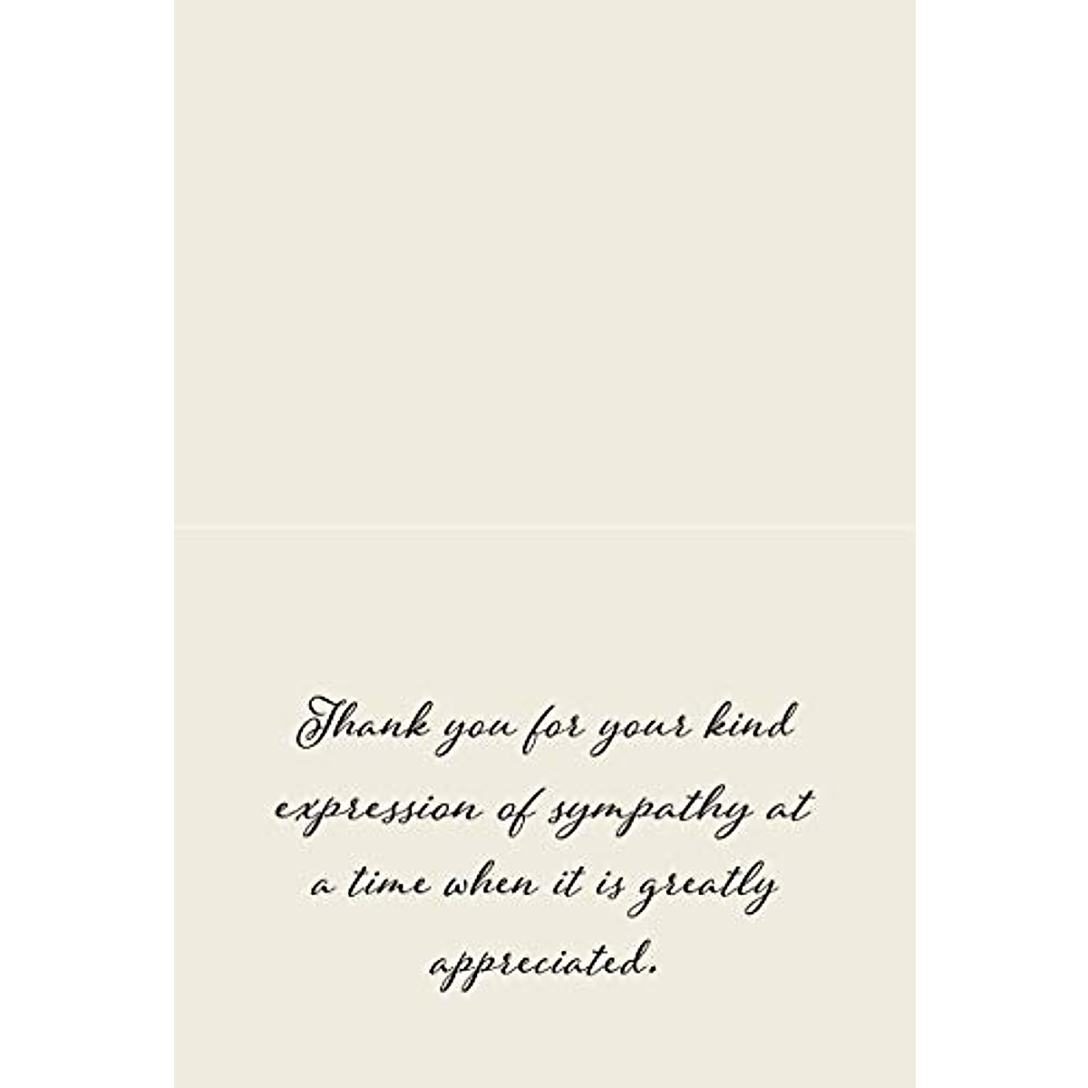 Funeral Thank You Cards - Sympathy Bereavement Thank You Cards With Envelopes - Message Inside (25, Rose)