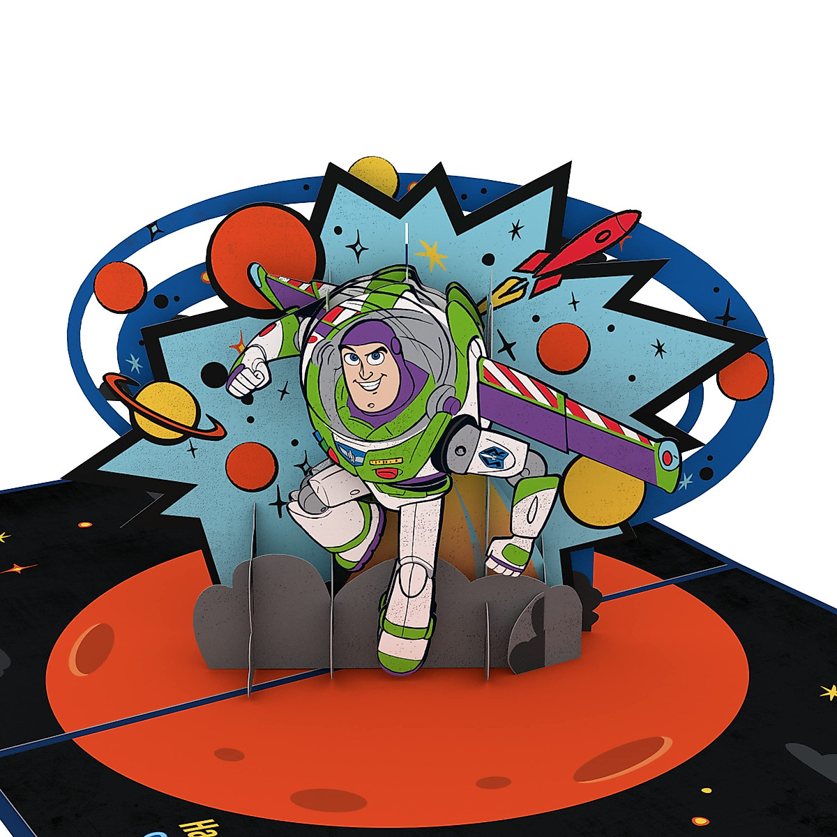 Lovepop Disney and Pixar Toy Story Buzz Lightyear Father’s Day Pop-Up Card – Father’s Day Card – Handcrafted 3D Pop-Up Greeting Card – Father’s Day Love Card, 5 x 7”