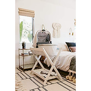 Bassinet - Bryce (White Marl/Silver/Chestnut Leather)