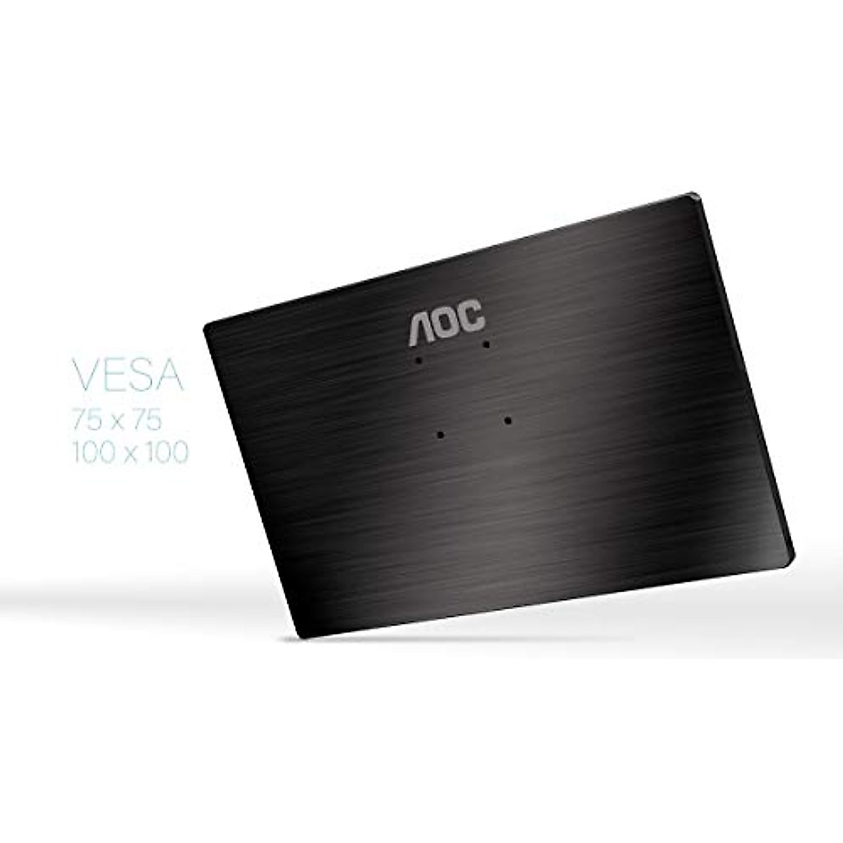 AOC 16T2 15.6" Full HD (1920 x 1080) Touch-enabled portable IPS monitor, USB-C and Micro HDMI inputs, Built-in battery, Stereo speakers, SmartCover, AutoPivot, VESA. For laptops, PC, Mac, consoles
