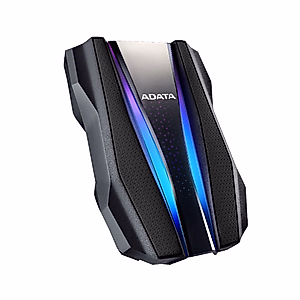 ADATA HD770G 2TB RGB USB 3.2 IP68 Waterproof Dropproof Dustproof External HDD Black (AHD770G-2TU32G1-CBK)