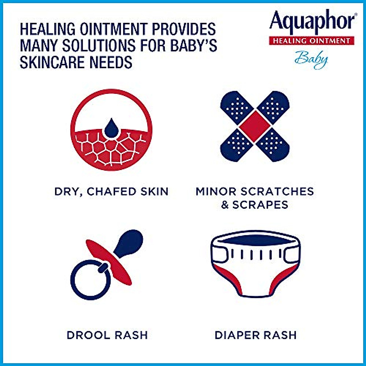 Aquaphor Baby Healing Ointment To-Go Pack - Advanced Therapy for Chapped Cheeks and Diaper Rash - Two .35 oz. Tubes