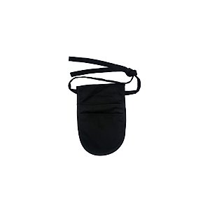 Fame Fabrics FAME Server Pouch Money Apron for Servers and Waitress, Serving Apron with Belt, Black , One Size