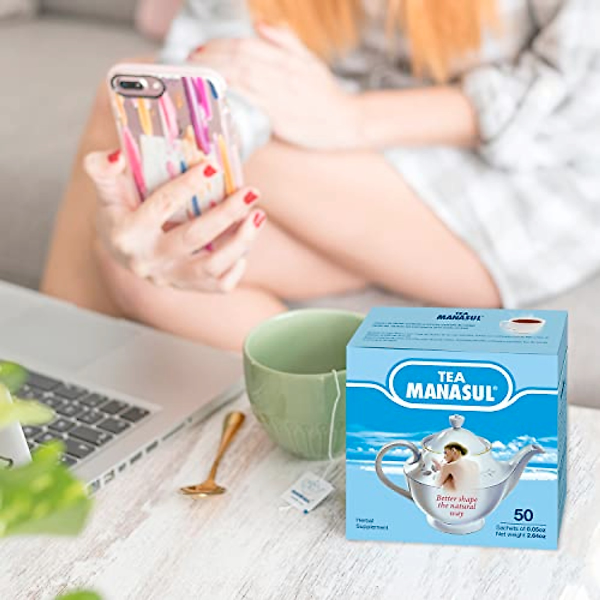 MANASUL CLASSIC - Laxative Infusion Based On Senna, Peppermint, Lemon Balm, Liquorice and Anise. Herbal Tea with Calming Effect. 50 Tea Sachets.