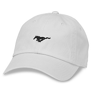 AMERICAN NEEDLE Micro Slouch Ford Mustang Adjustable Hat (White)