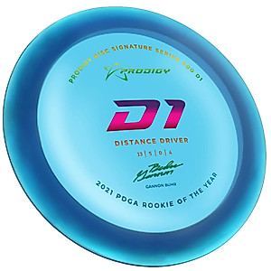 Prodigy Disc Gannon Buhr 400 D1 | 2022 Signature Series Edition | 170-174g | Disc Golf Distance Driver | Great for Headwind & Overstable Drives | Overstable Distance Driver | Colors May Vary