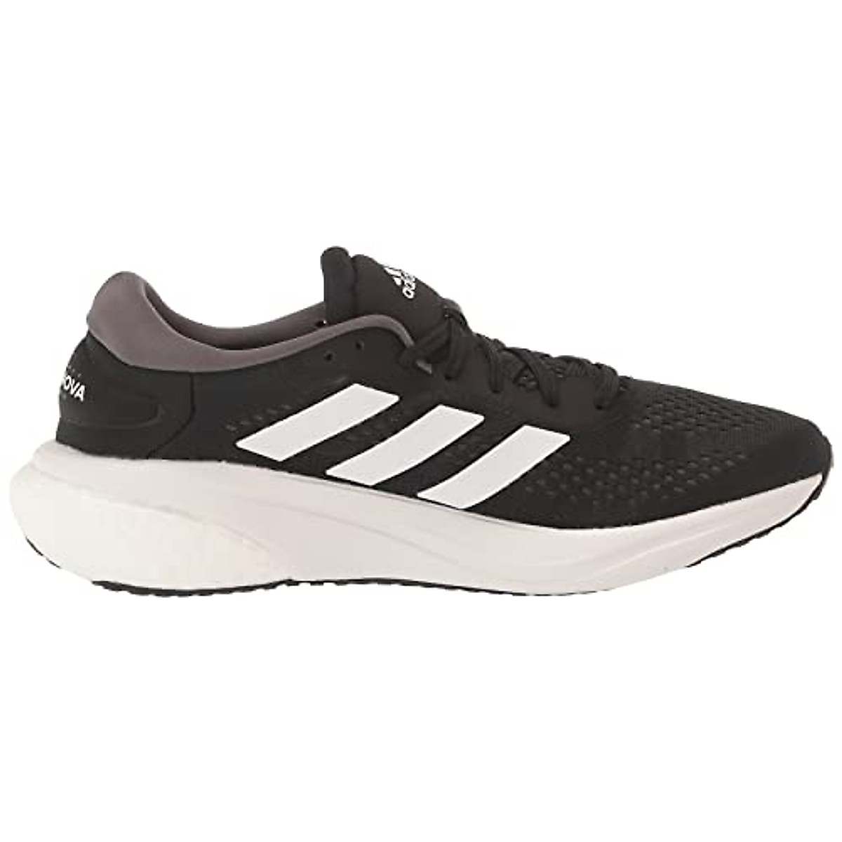 adidas Men's Supernova 2 Running Shoe, Black/White/Grey, 10