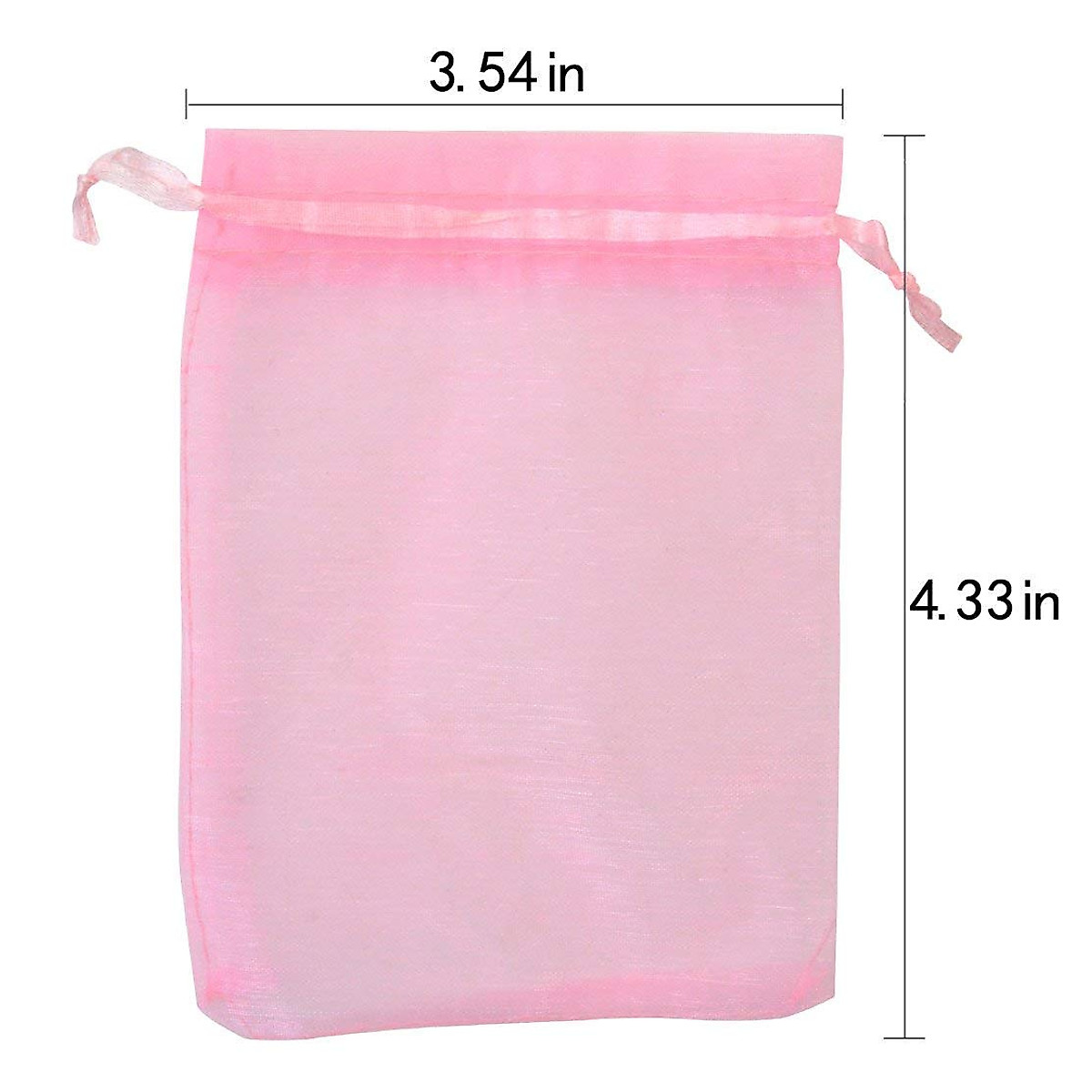 Tojwi 50pcs Organza Bags-Mix Color 3.54''x4.33''(9x11cm) Satin Drawstring Organza Pouch Wedding Party Favor Gift Bag Jewelry Watch Bags
