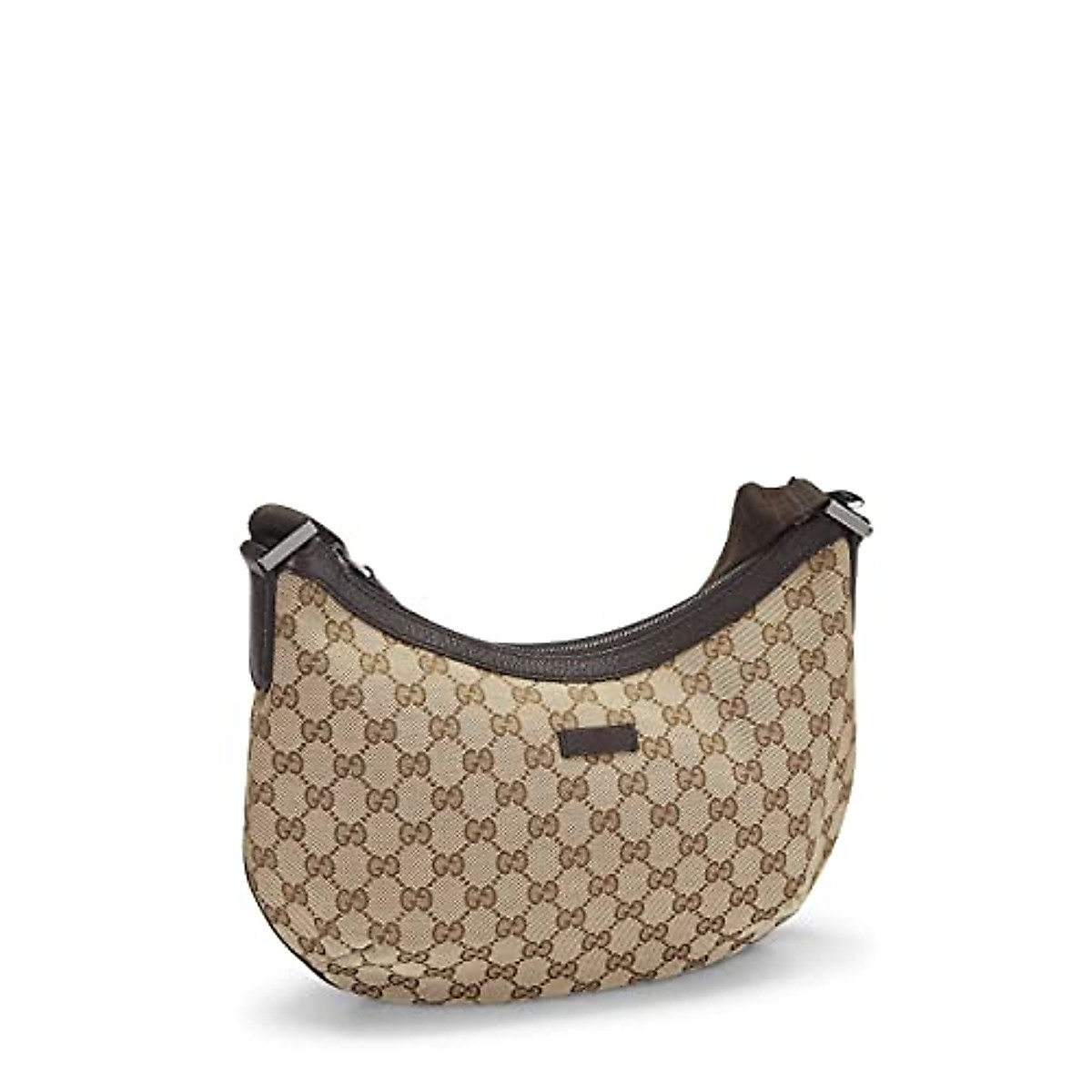 Gucci, Pre-Loved Brown Original GG Canvas Web Round Messenger Large, Brown