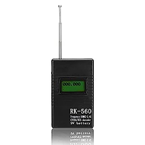 ciciglow Portable Handheld Frequency Counter,50MHz-2.4Ghz Frequency Accurate Radio Frequency Test,with Antenna One-Key Operation,Suitable for DCS and CTCSS Testing