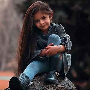 IEFWELL Girls' Charm Bracelets - Butterfly & Heart Initial C Bracelets for Teenage Girls' Gifts