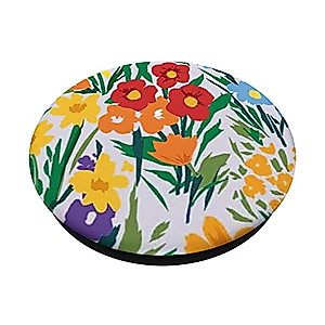 Spring Botanical Floral Pattern Pattern Phone Popper PopSockets Swappable PopGrip