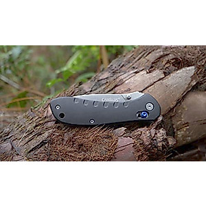 Camillus ROVAX 7.6-Inch Folding Knife, Pocket Knife with CUDA-Lock and GFN Handle, Black