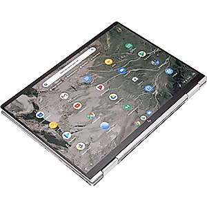 HP Chromebook x360 2 in 1 Touchscreen Flip Laptop, 13.5" WUXGA+ IPS Display, Intel Core i5 Processor, 8GB DDR4 RAM, 256GB SSD, Convertible Design, ChromeOS, Bluetooth, Speaker, Wifi, Silver (Renewed)