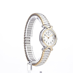 Timex Women's T21854 Pleasant Street Two-Tone Stainless Steel Expansion Band Watch