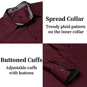 COOFANDY Mens Shirt Business Dress Slim Fit Casual Button Down