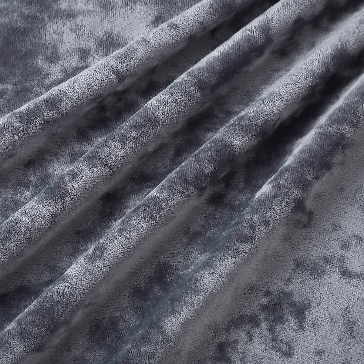 CAROMIO Velvet Duvet Cover Bedding Set Queen Size, Luxury Ultra Soft Velvet Comforter Cover 3 Pieces (1 Duvet Cover + 2 Pillow Shams, Grey)