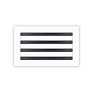 BUILDMART - 14x8 Modern AC Vent Cover - Decorative White Air Vent - Standard Linear Slot Diffuser - Register Grille for Ceiling, Walls & Floors - Texas Buildmart