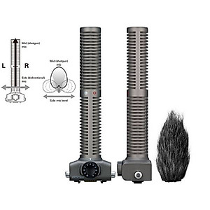 Zoom SSH-6 Stereo Shotgun Microphone Capsule Bundle for H5, H6, Q8, U-44, F1, F4, F8n, and F8