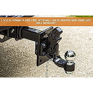 Buyers Products (BH82516) 8-Ton Combination Hitch, 2-5/16 Inch Ball , Black