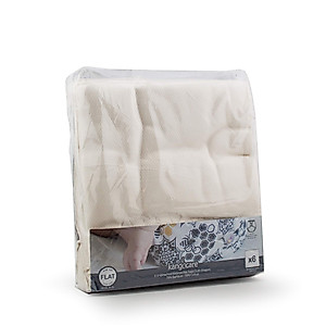 Kanga Care Reusable Unbleached Birdseye 70% Bamboo Rayon 30% Cotton Flat Fold Cloth Diapers (6pk) One Size 4-35+lbs