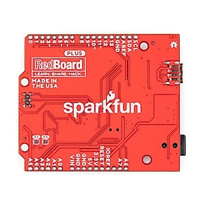 SparkFun RedBoard Plus - ATmega328P microcontroller with Optiboot (UNO) Bootloader - Qwiic Connect System - USB-C Connector - Additional Features to Our RedBoard Qwiic - Input Voltage 5V-15V