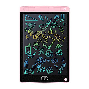 2 Pack LCD Writing Tablet Drawing Writing Board Erasable Doodle Pad Toy for Kids Learning Education 8.5 inch Blue and Pink