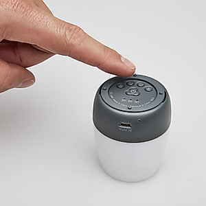 Homedics Traveler SoundSleep White Noise Sound Machine, Small Sound Machine with 6 Relaxing Sounds and Color Changing Night-Light, Portable Sound Therapy for Home, Office, Nursery, Auto-Off Timer