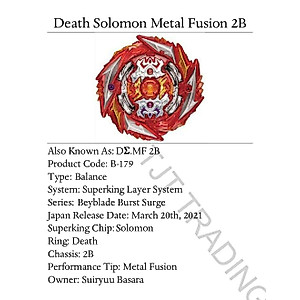 Takara tomy Super King B-179 Booster Death Solomon .MF 2B ＋ B-177 Booster Jet Wyvern. Ar.Js 1D ＋ B-175 Booster Luciferend .kou.Dr (Japan Version)(Japan Import)