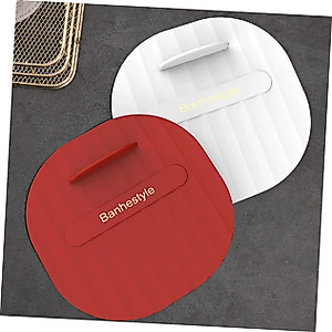 Homoyoyo Toilet Floor Drain Cover Silicone Drain Plug Hair Silicone Drain Cover Bath Drain Stopper Plug Kitchen Sink Stoppers Sewer Drain Strainer Red Filter Cover Tub