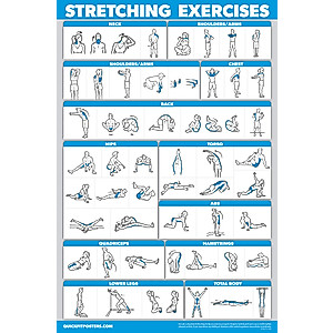 Palace Learning 3 Pack: Bodyweight Workouts + Stretching Exercises + Sliding Bench - Set of 3 Workout Charts