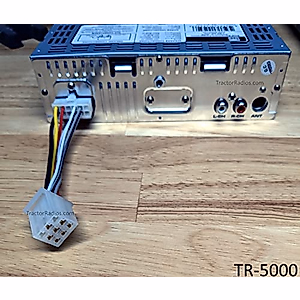 Kubota Tractor Radio CD Player AM FM Stereo Receiver MP3 USB Aux Bluetooth Remote RTV-1100 RTX-1100C Harness Plug B2650 RTV RTX