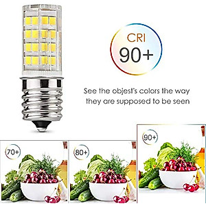 E17 LED Microwave Oven Appliance Whirlpool Bulb,8206232A 40W Equivalent Light Bulbs 2-Pack (Daylight White 6000K)