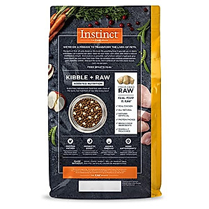 Instinct Raw Boost Grain Free Dry Dog Food, High Protein Real Chicken Kibble + Freeze Dried Raw Dog Food, 21 lb. Bag