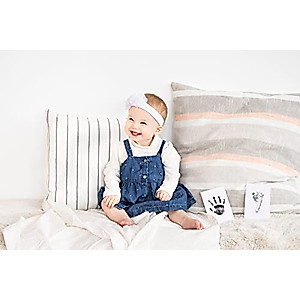 Little Pear Clean-Touch Babyprint Ink Pad, No Touch Ink Pad for Baby, Handprint or Footprint Keepsake, Black Ink