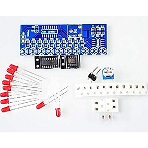 ZYM119 NE555+CD4017 Light Water Flowing Light LED Module DIY Kit Circuit Board
