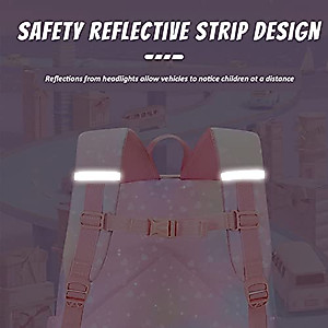 Muizary Rainbow Backpack for Girls with Cute Hanging decorations Student 18 IN Laptop Backpacks Teenager BookBag - Gradient Blue