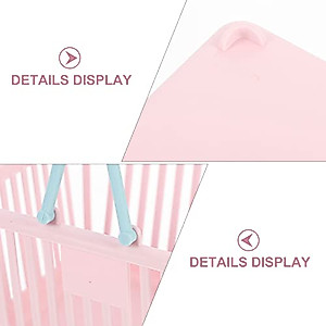 jojofuny 3pcs Bag Pool Sundries Market Shopping Organizer Garden Desk Day Makeup Small Dividers Home Bath Toddlers Classroom Handheld Dresser for Plastic Organizing Handle Basket Bedroom