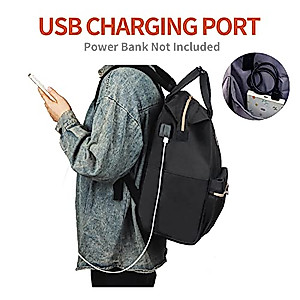 ZIRANYU Laptop Backpack for Women Travel Backpack Light Weight, Casual Computer Backpack for Work, College School Backpack Water Repellent for Business/College, 15.6 Inch