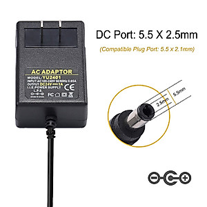 24V 1A Power Adapter Supply - AC to DC 24 Volt 1000mA 500mA Available 5.5x2.5mm-2.1mm Tip 24V/1A 24W for Oil Diffuser Humidifier WiFi Camera, GPS, Webcam, Router (3.6Ft Cable)
