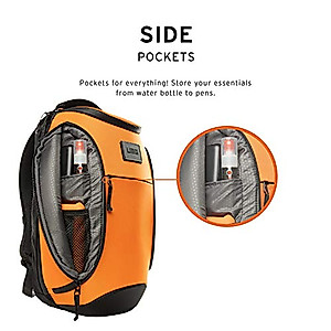 URBAN ARMOR GEAR UAG 18-Liter Backpack Lightweight Tough Weather Resistant Laptop Backpack, fits up to 13-inch, Standard Issue Orange