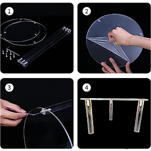 Drink Dispenser Stand,Clear Acrylic Stands,Fit Max 7.87 Inch Diameter of Glass Drink Dispenser,Water Dispenser Stand for Parties and Events,Plant Stands,Cake Stand,Beverage Dispenser Stand Only