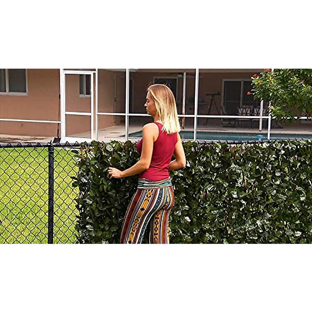 Verseo Artificial Ivy Privacy Fencing System, Faux Ivy Vine & Willow Branch Lattice, Adjustable Ivy Wall Privacy Screen, Expandable Horizontal or Vertical up to 96" (Set of 2, for 192" of Coverage)