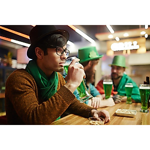 Achillea Solid Color Cashmere Feel Winter Scarf Unisex Soft & Warm Plain Scarf (Kelly Green)