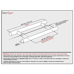 12 Inch Round Shape Bar Stainless Steel Modern Contemporary Entry Door Handle Bar Ladder Pull Shower Glass Sliding Barn Door Entrance Kitchen Interior Exterior Door Pull Push Brush Nickel Satin Finish