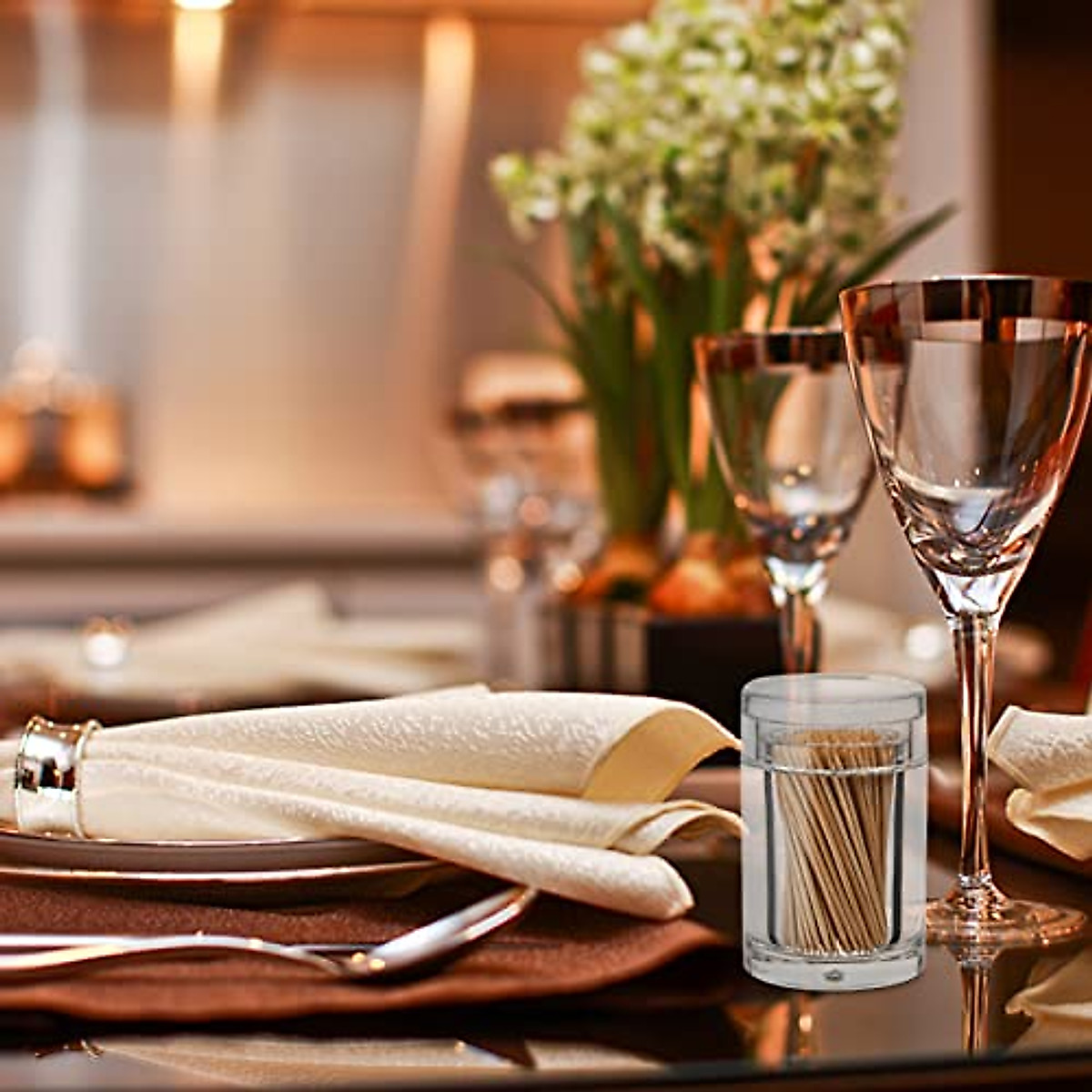 GLEAVI Cotton Pad Dispenser 3Pcs Holder Dispenser Cotton Swab Storage Box Cotton Cotton Round Pads Holder Apothecary Jar Makeup Remover Pad Containers for Bathroom Toothpick Dispenser