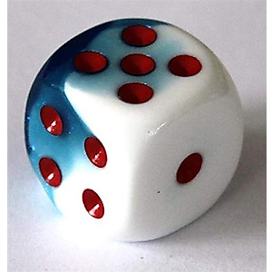 Chessex Dice D6 Sets: Gemini Astral Blue/White/Red - 12Mm 6 Sided Die (36) Block of Dice