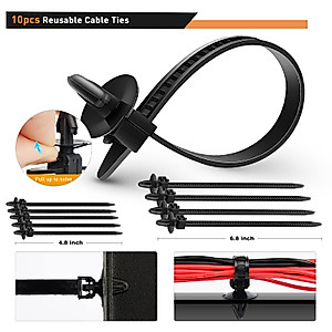 GOOACC 860Pcs Car Push Retainer Clips & Auto Fasteners Assortment -26 Most Popular Sizes Nylon Bumper Fender Rivets with 10 Cable Ties and Fasteners Remover for Toyota GM Ford Honda Chevy